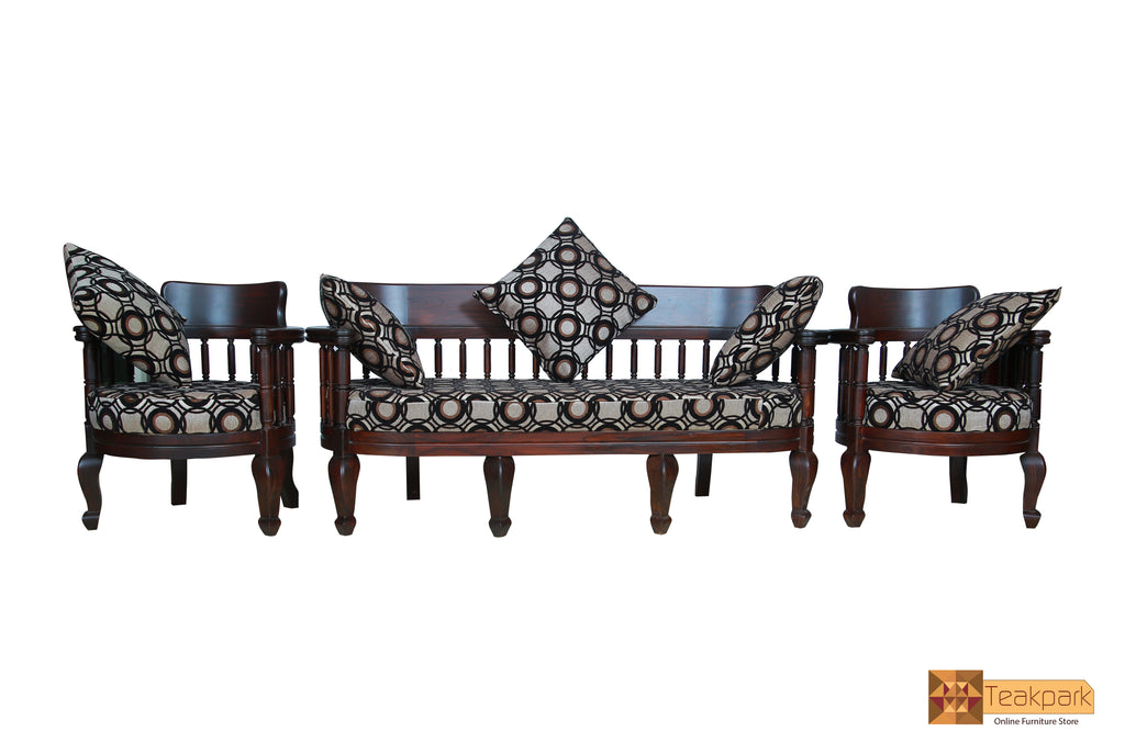 Dakota Solid Rosewood Sofa Set - (3+1+1) 5 Seater – teakpark
